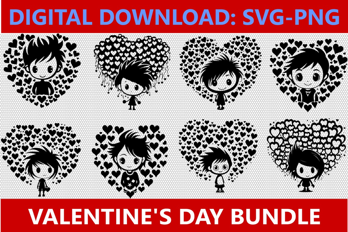 8-designs Heart Character Files SVG Glowforge Xtool Laser Engraving - Etsy