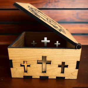 Wooden Easter Cross Box Laser Glowforge Xtool Cut Engraving File - Etsy