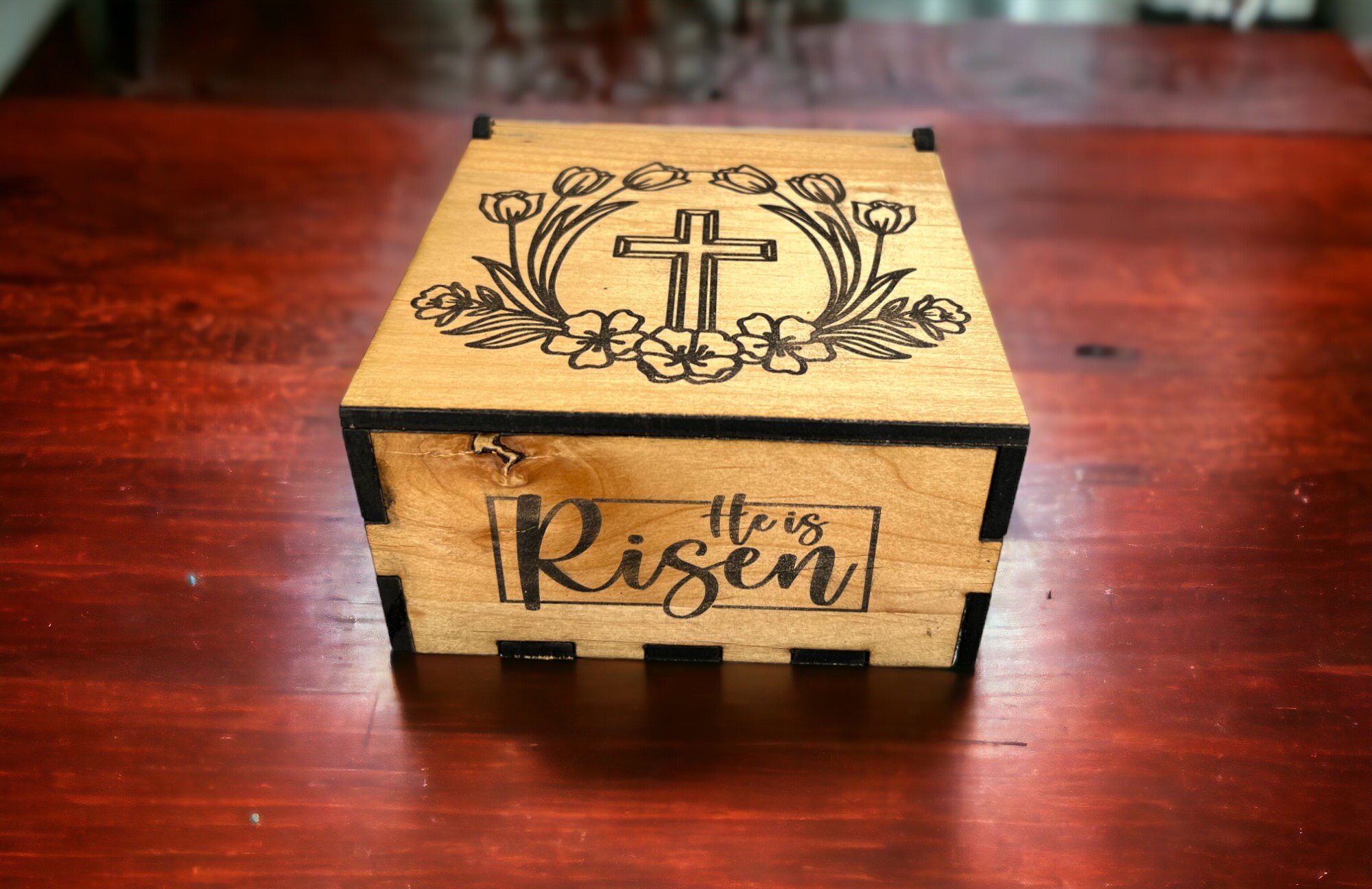 Wooden Easter Cross Box Laser Glowforge Xtool Cut Engraving File - Etsy