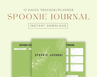 Spoonie Planner | Spoonie Printable | Chronic Illness Planner ...