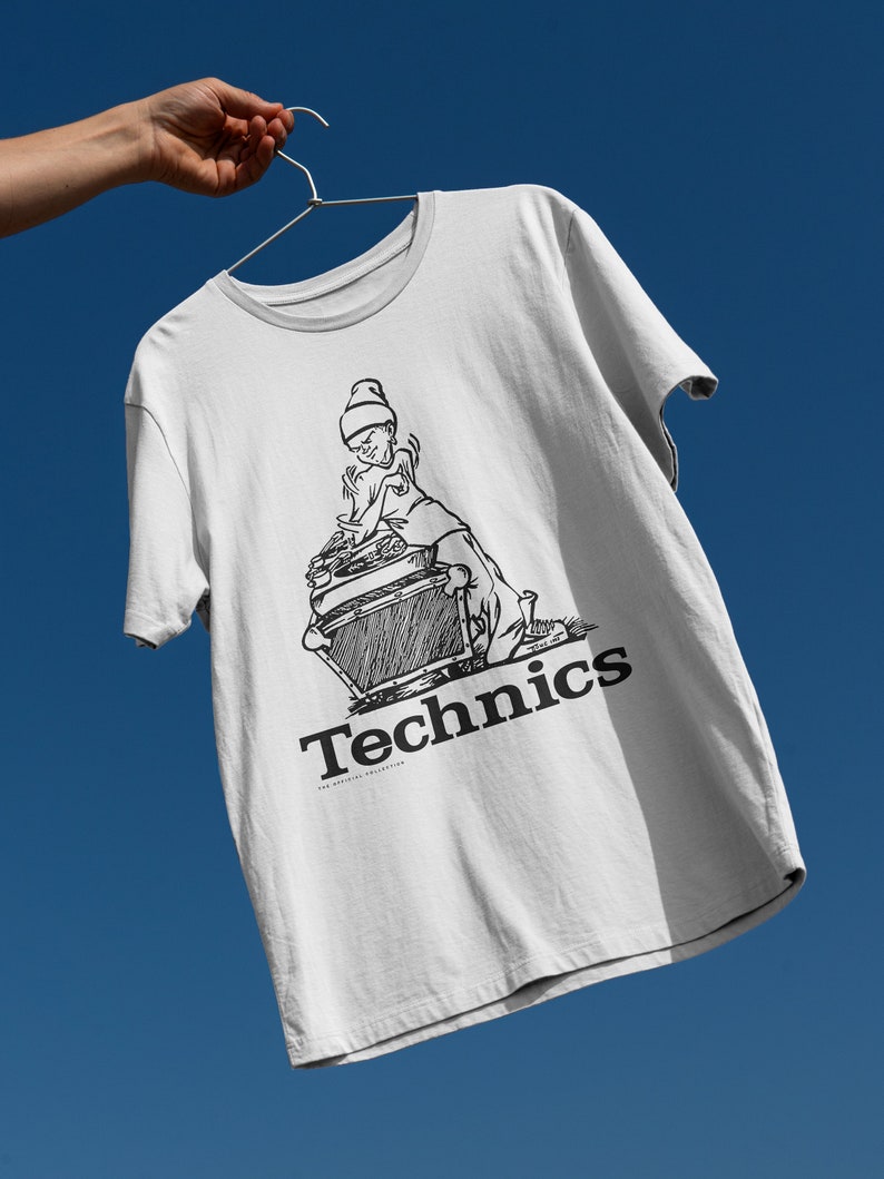 Technics Audio 90s Logo T-shirt / Scratch DJ Turntables DMC Aphex Twin ...