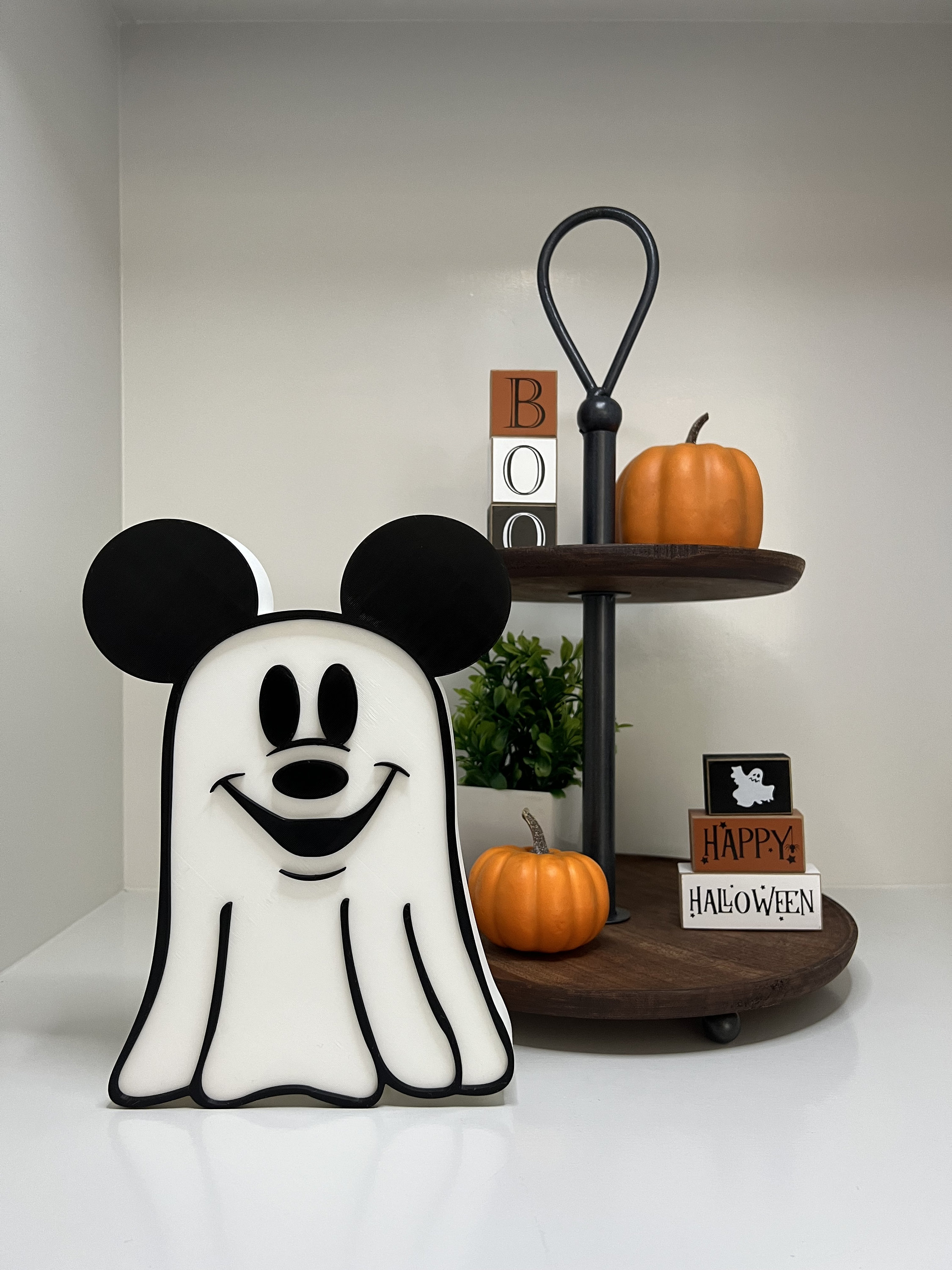 Mickey and Minnie Ghost Décor - Etsy