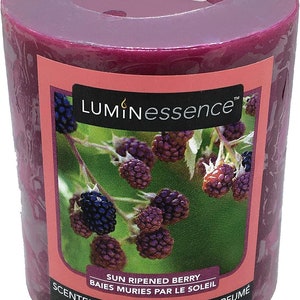 Luminessence Sun Ripened Berry Scented Pillar Candle - Etsy