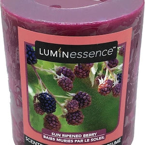 Luminessence Sun Ripened Berry Scented Pillar Candle - Etsy