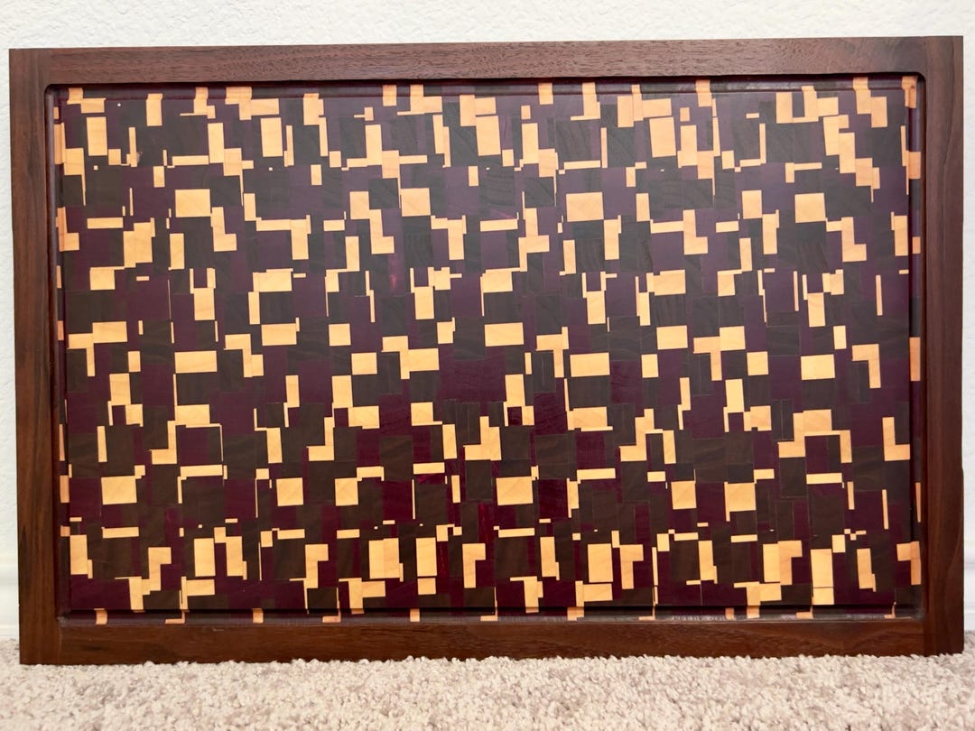 Chaos Style Cutting Board Walnut Border. - Etsy