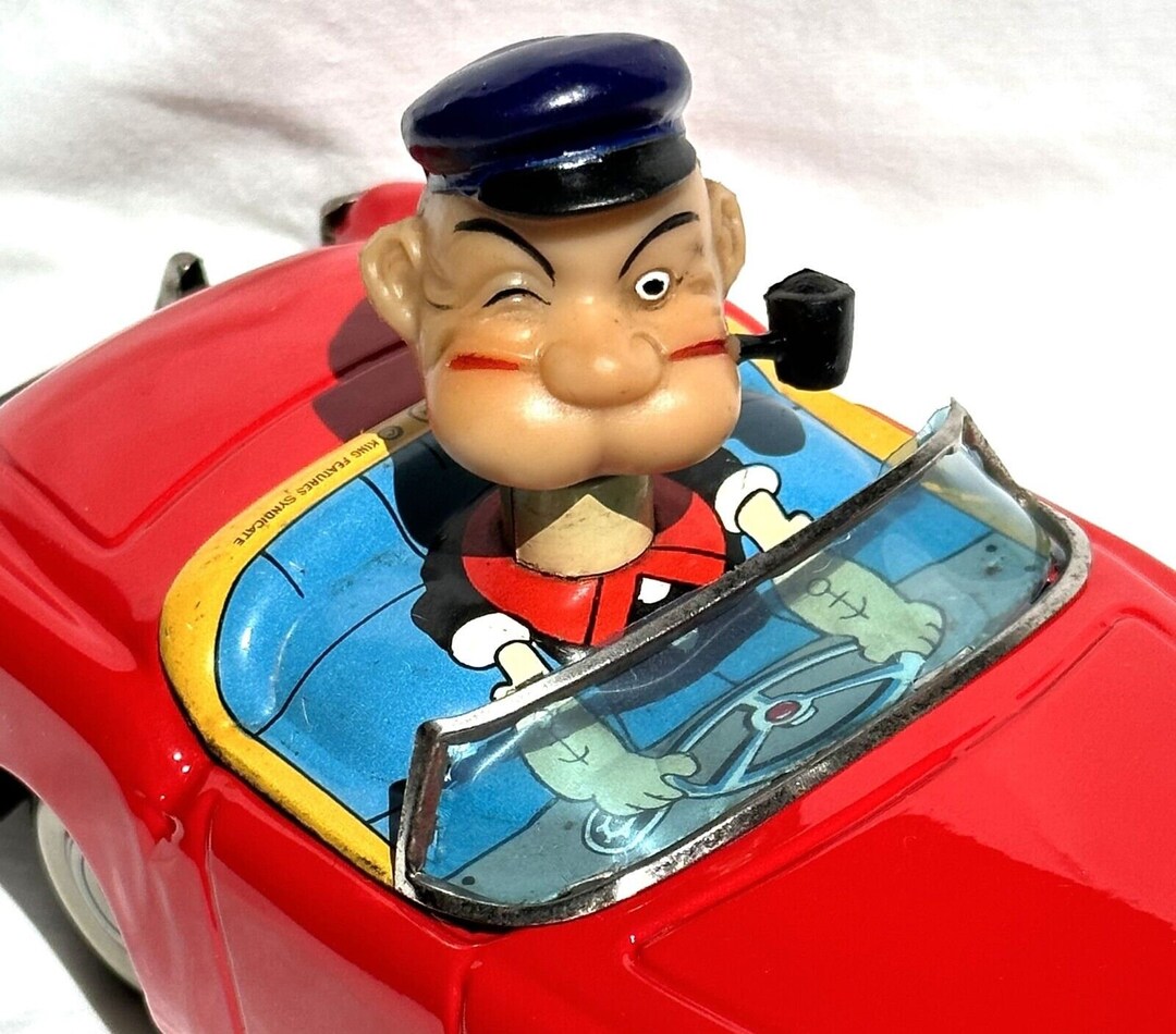 Linemar Popeye Roadster 1950's Friction Motor - Etsy