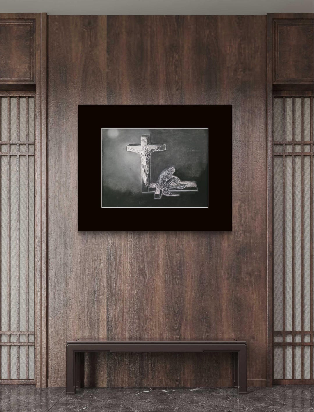 Jesus on the Cross Printable Art, Christ, Christian, Self Reflection ...