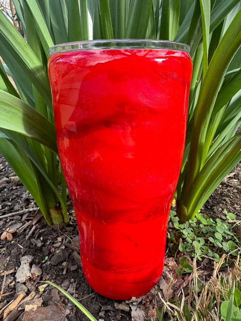 Cincinnati Reds Mr.red Alcohol Ink and Epoxy Swirl Stainless Steel ...