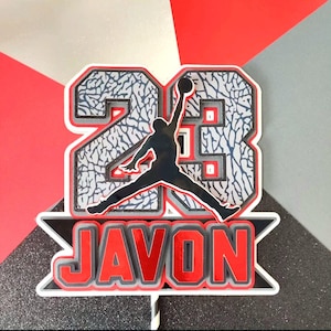 Basketball Inspired Cake Topper - Etsy