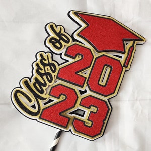 Graduation Cake Topper, Grad Cake Topper, Class of 2024 Cake Topper ...