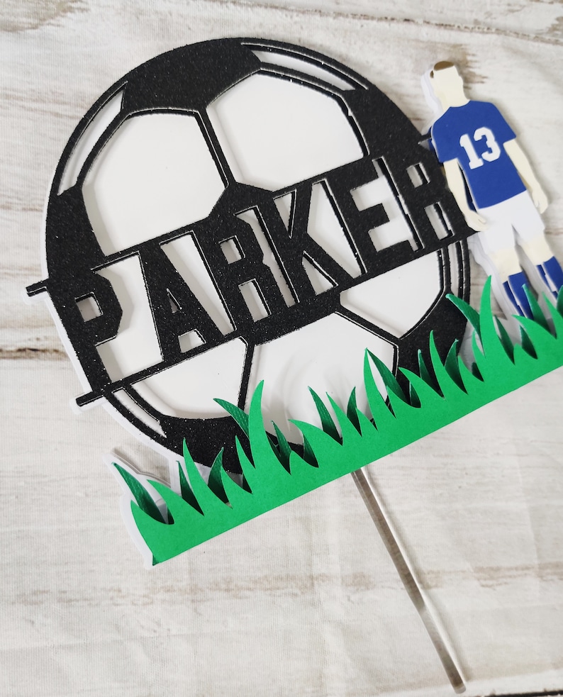 Soccer Birthday Cake Topper, Football/futbol Birthday Cake Topper ...
