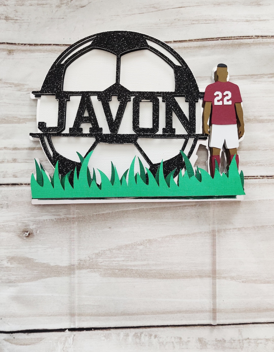 Soccer Birthday Cake Topper, Football/futbol Birthday Cake Topper ...