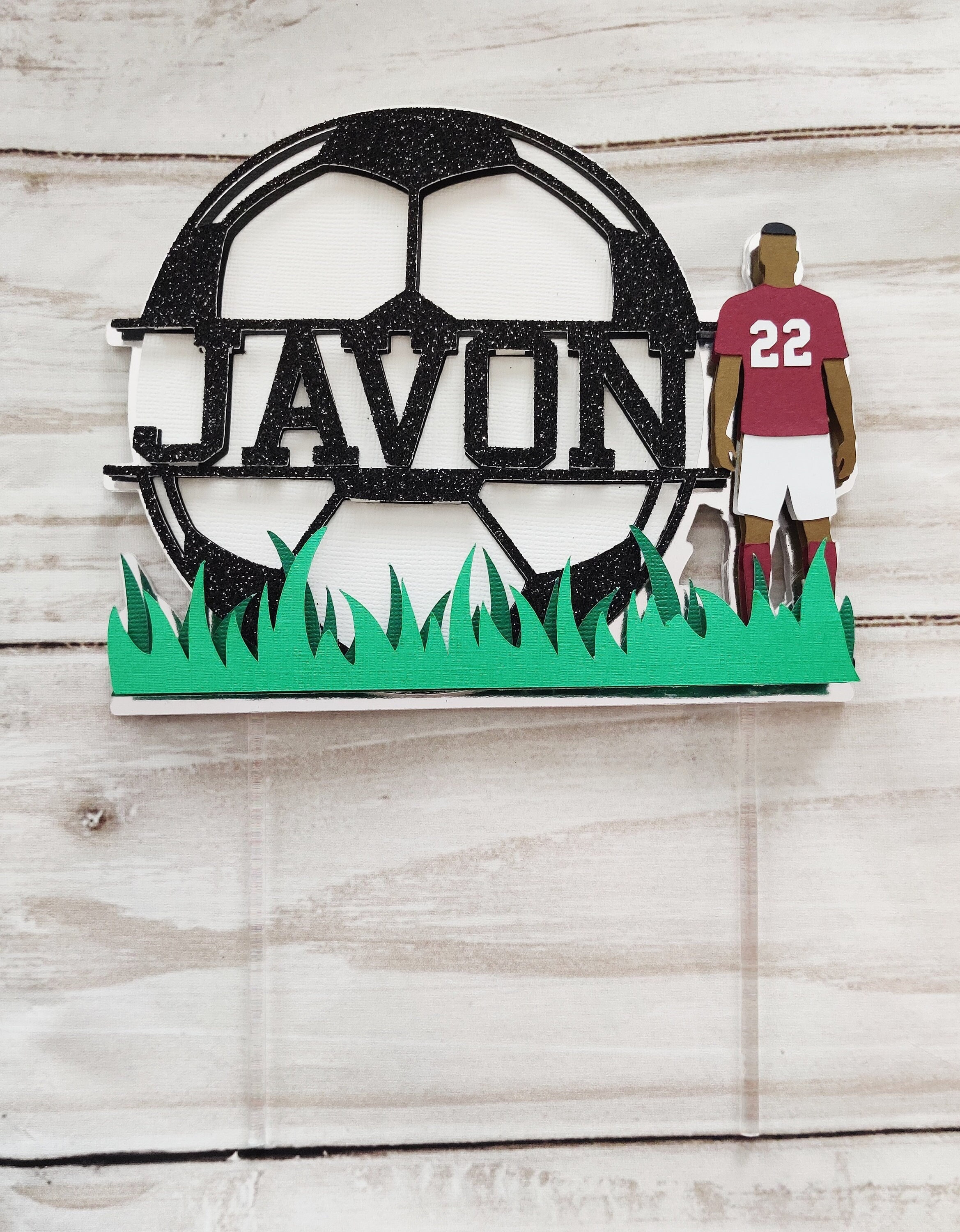 Soccer Birthday Cake Topper, Football/futbol Birthday Cake Topper ...