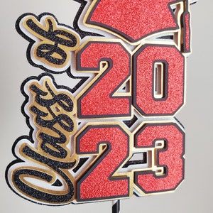 Graduation Cake Topper, Grad Cake Topper, Class of 2024 Cake Topper ...
