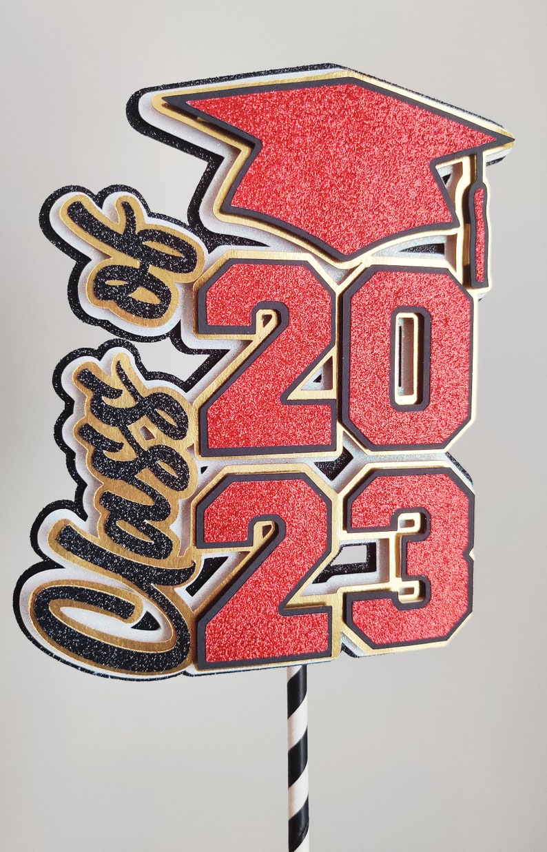 Graduation Cake Topper, Grad Cake Topper, Class of 2024 Cake Topper ...