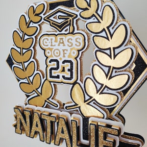 Graduation Cake Topper, Grad Cake Topper, Class of 2024 Cake Topper ...