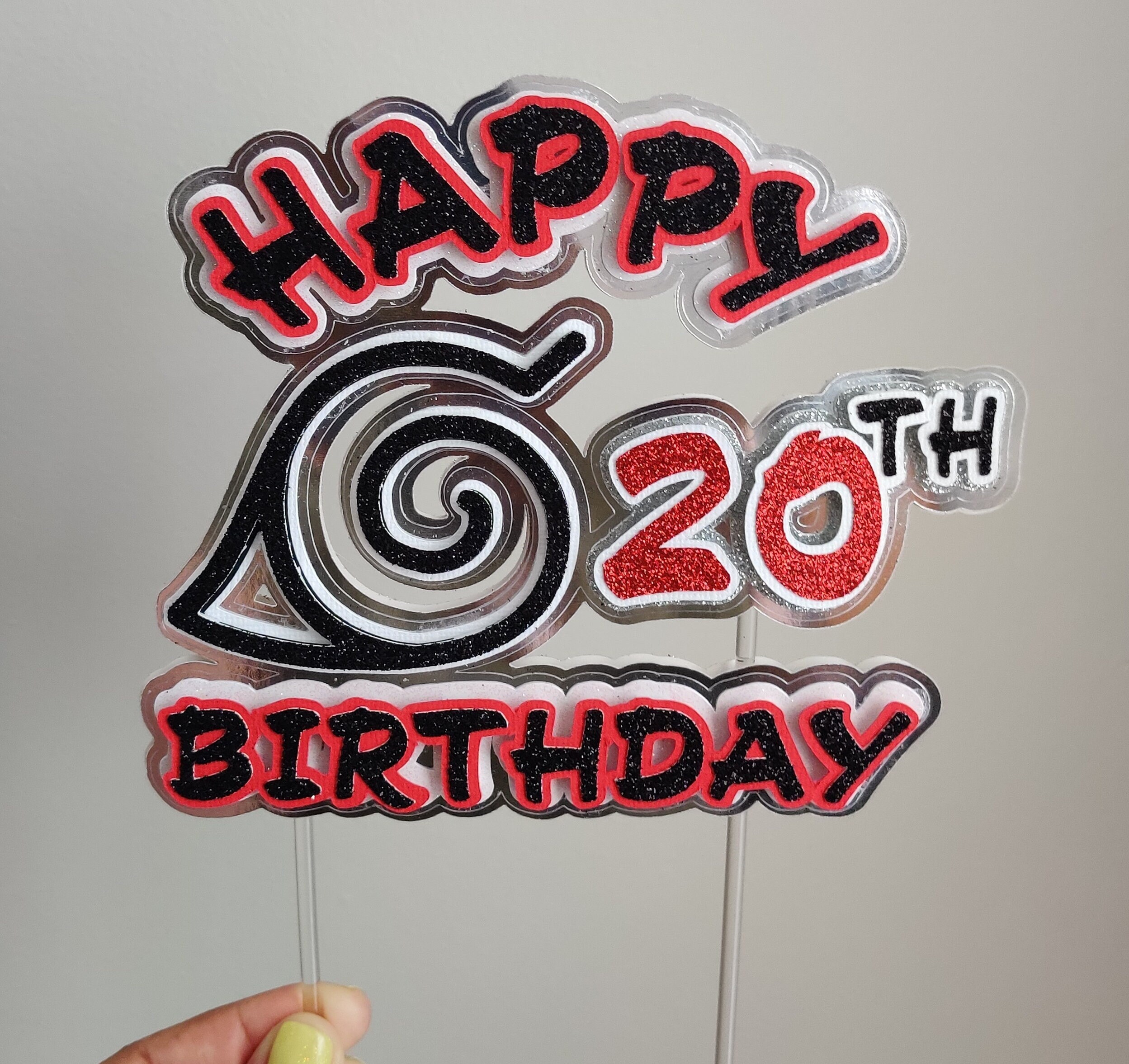 Naruto Birthday Party Cake Topper, Anime Birthday Cake Topper, Ninja ...