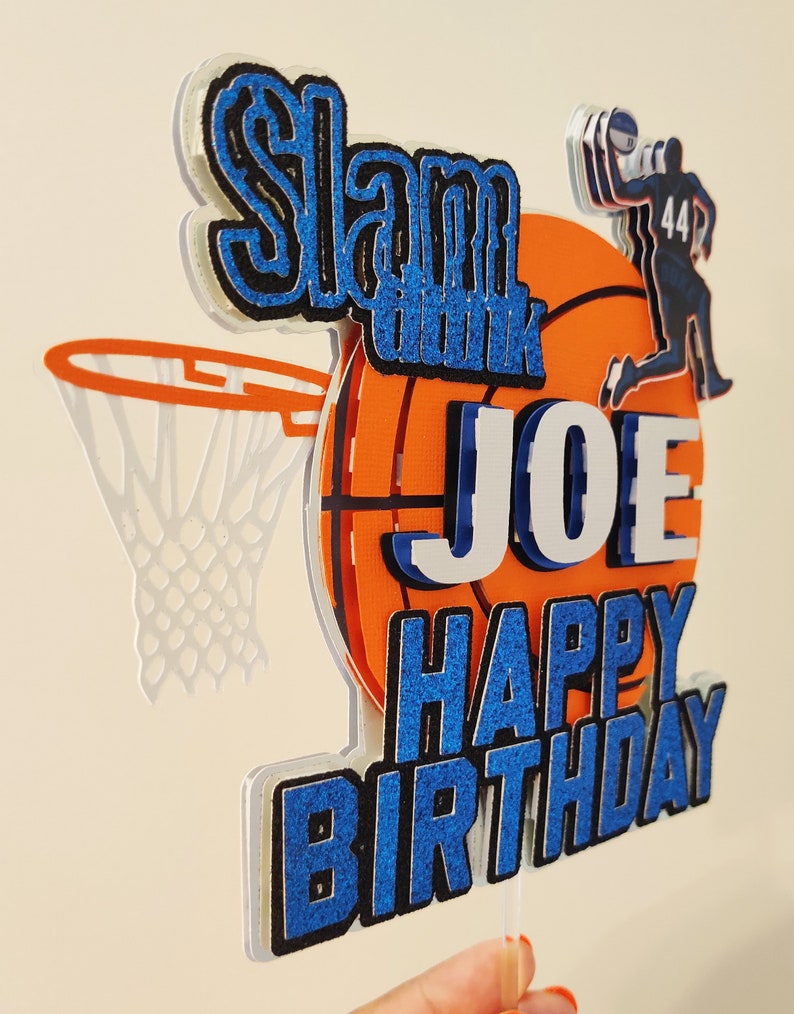 Basketball Birthday Cake Topper, Basketball Party Cake Topper, Sports ...