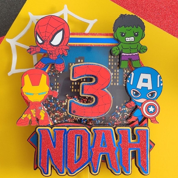 Avengers Cake Topper - Etsy