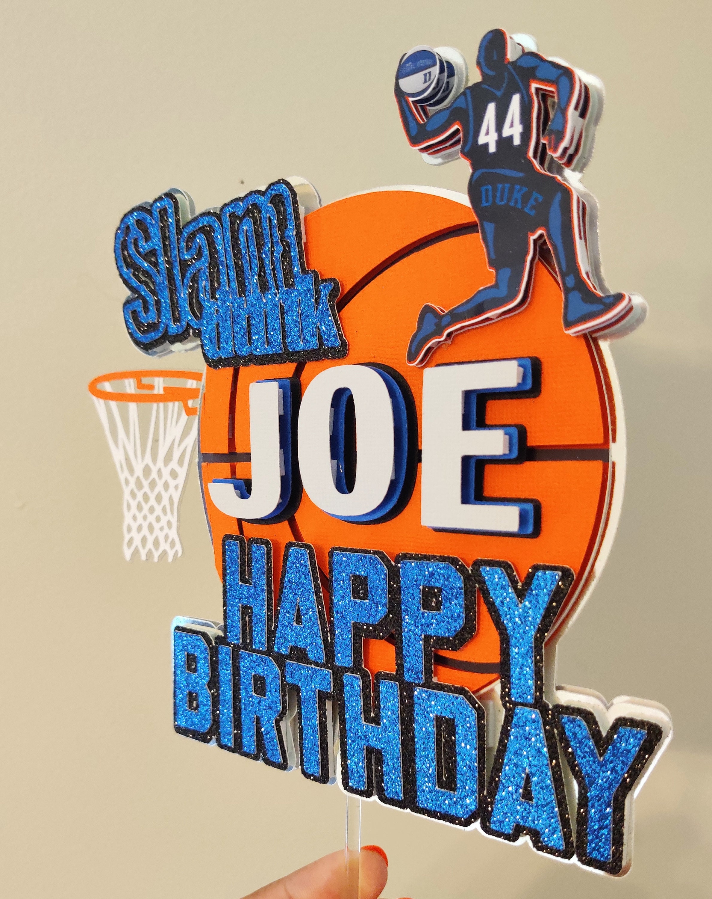 Basketball Birthday Cake Topper, Basketball Party Cake Topper, Sports ...