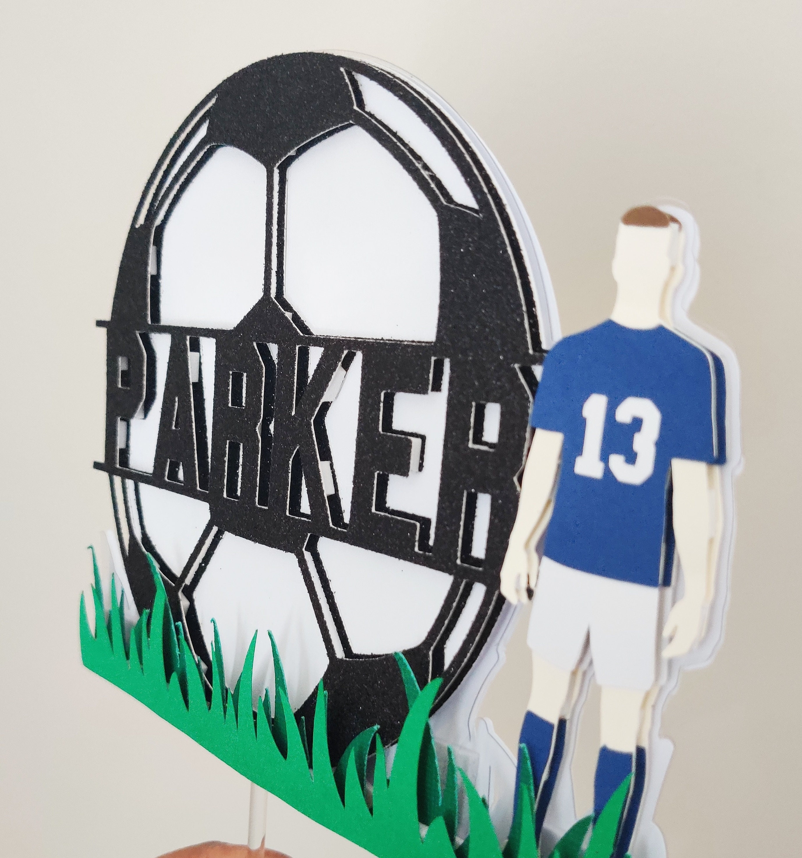 Soccer Birthday Cake Topper, Football/futbol Birthday Cake Topper ...