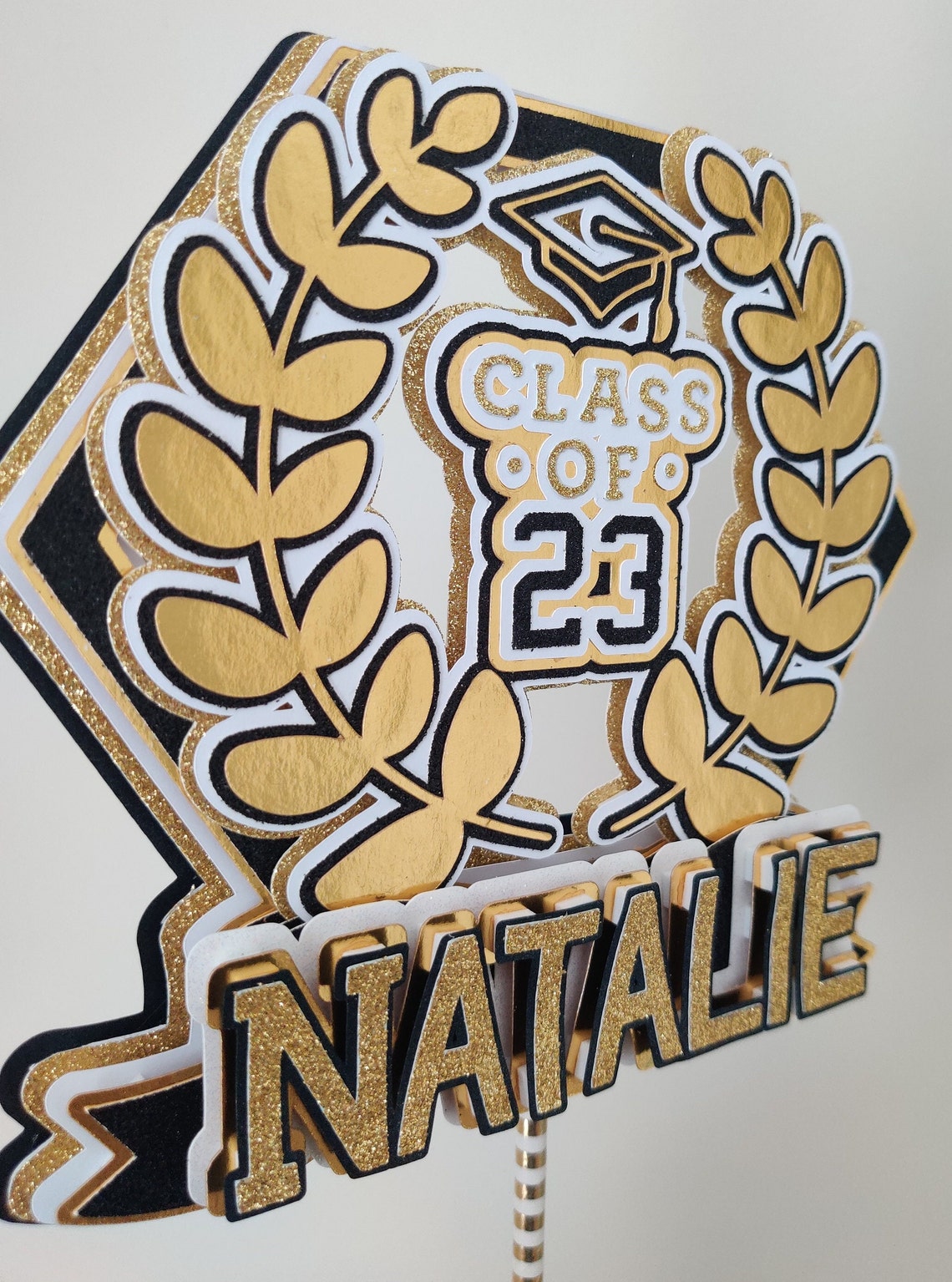 Graduation Cake Topper, Grad Cake Topper, Class of 2024 Cake Topper ...