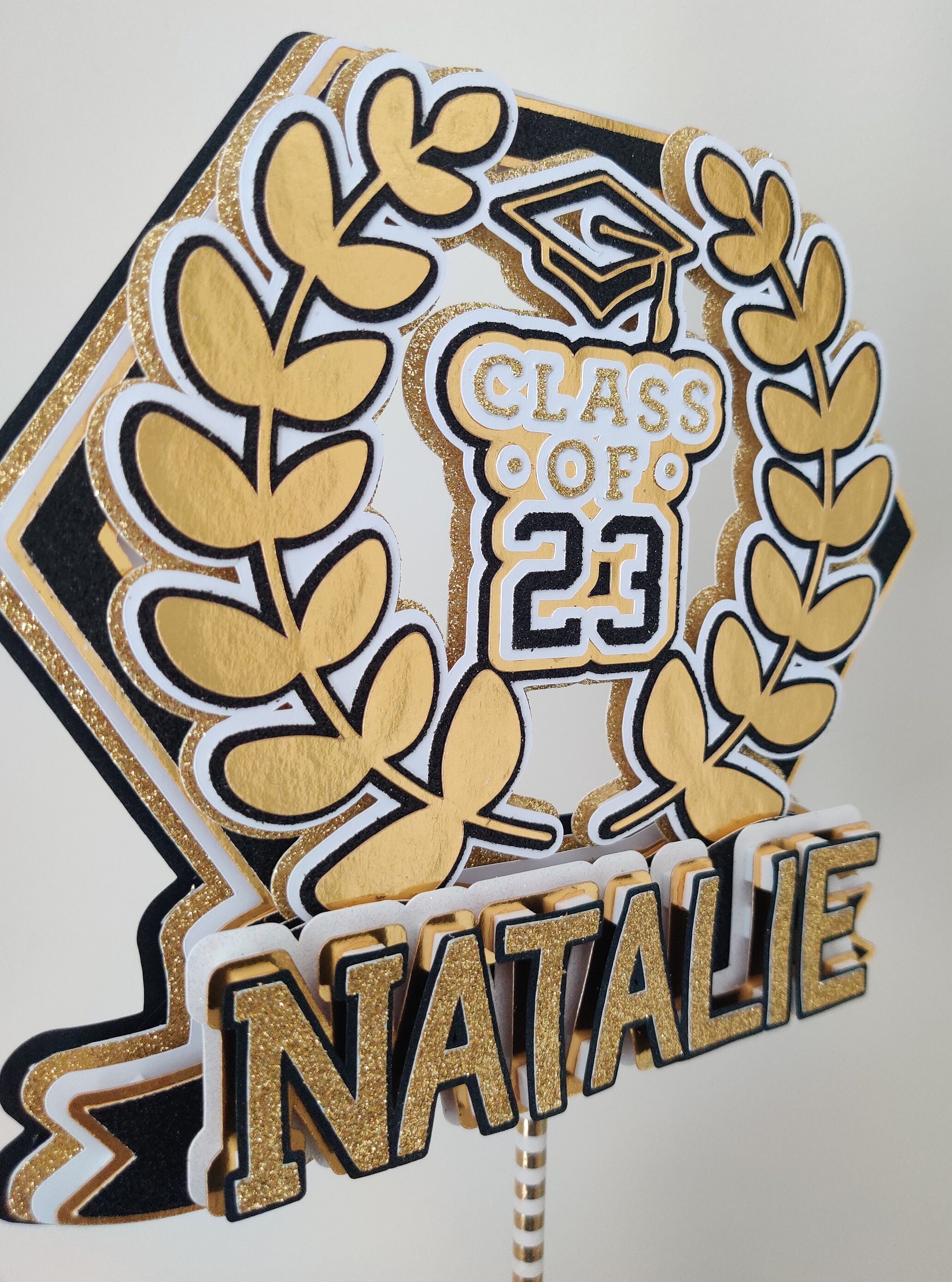 Graduation Cake Topper, Grad Cake Topper, Class of 2024 Cake Topper ...