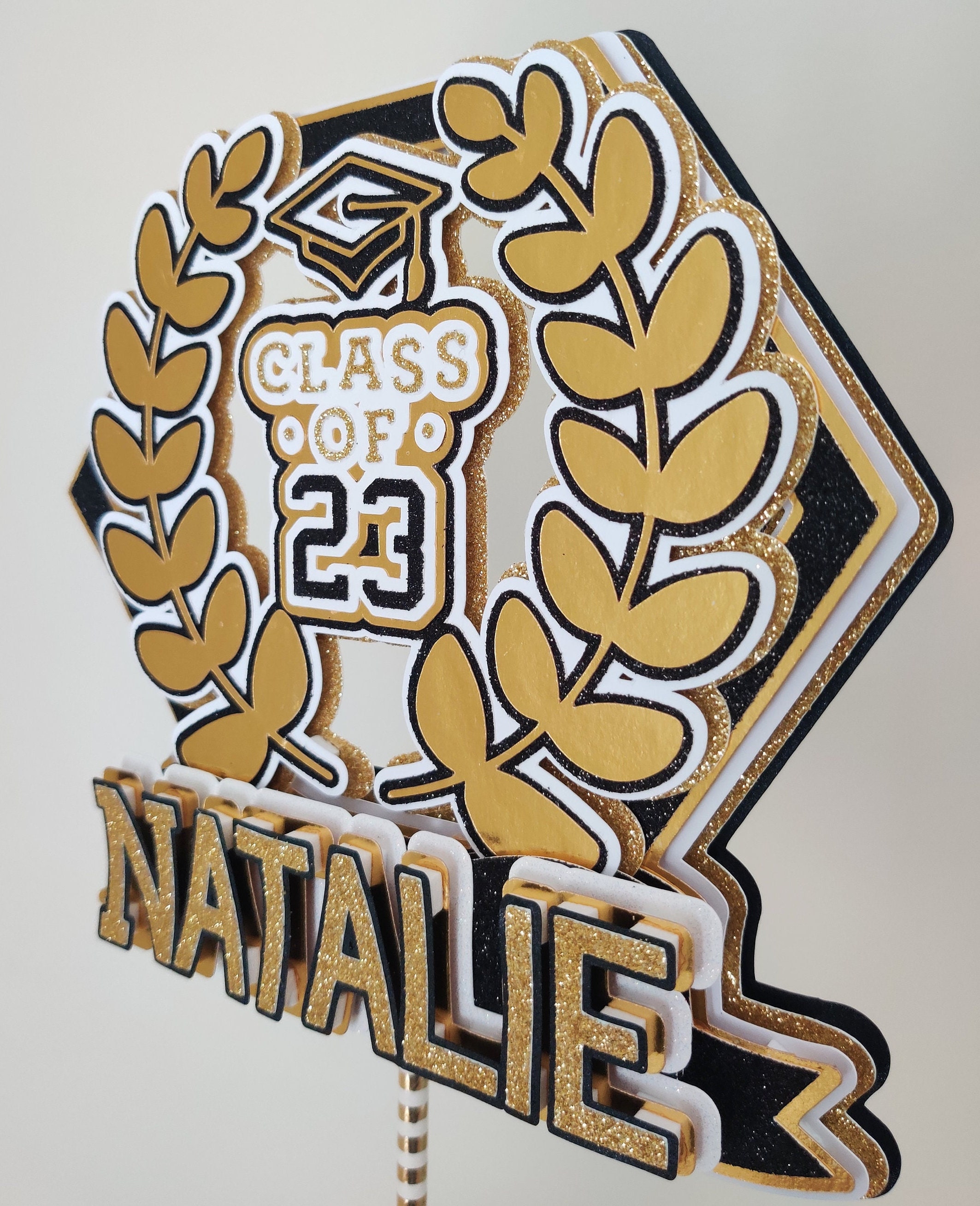 Graduation Cake Topper, Grad Cake Topper, Class of 2024 Cake Topper ...