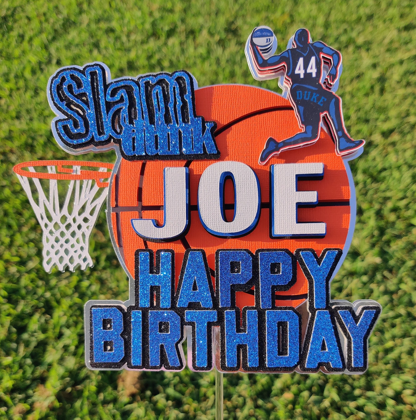 Basketball Birthday Cake Topper, Basketball Party Cake Topper, Sports ...