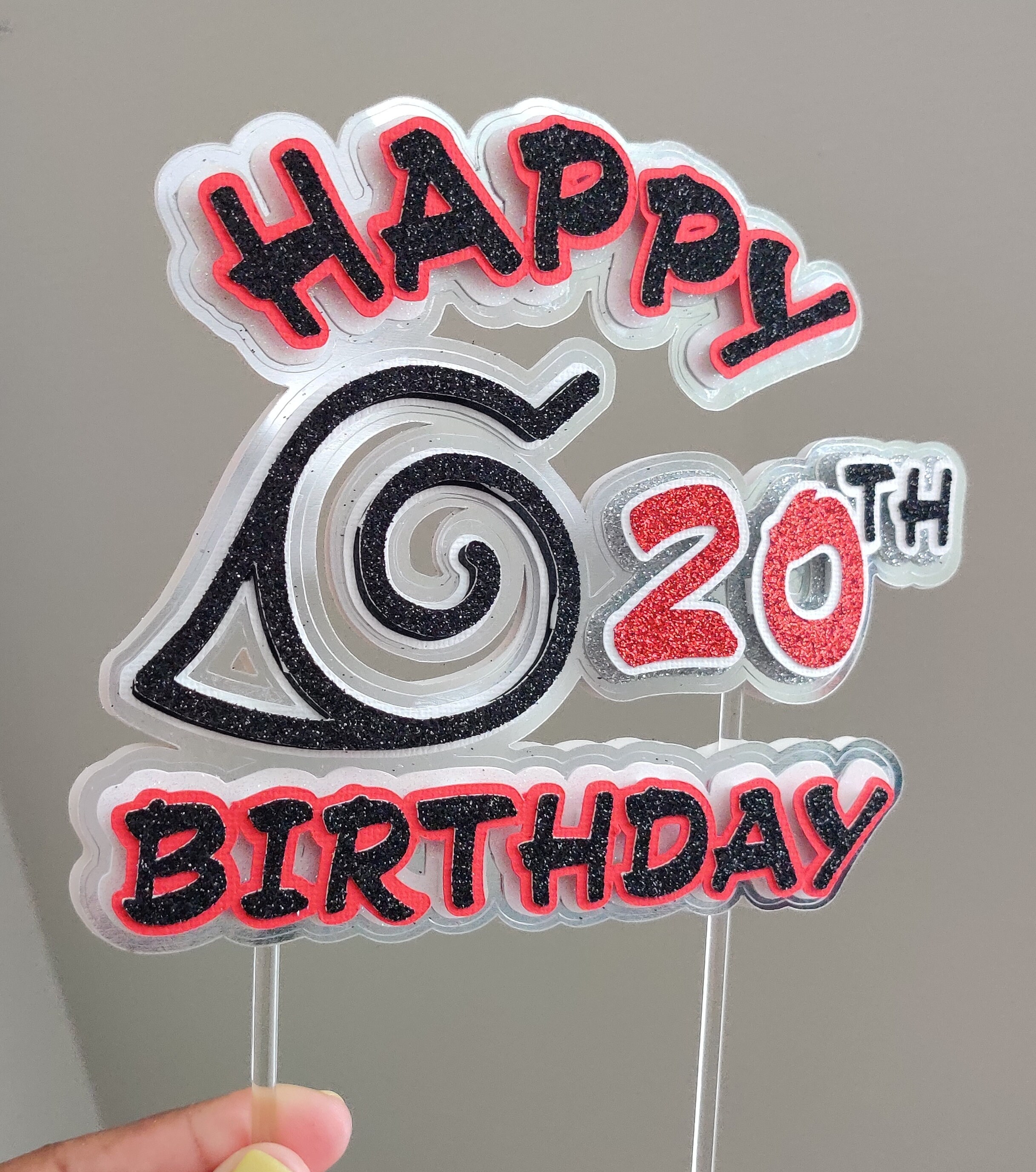 Naruto Birthday Party Cake Topper, Anime Birthday Cake Topper, Ninja ...