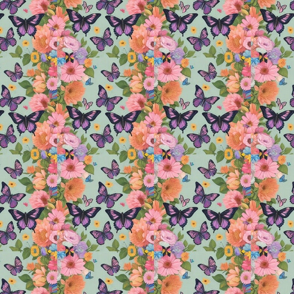 Whimsy Floral Wallpaper - Etsy