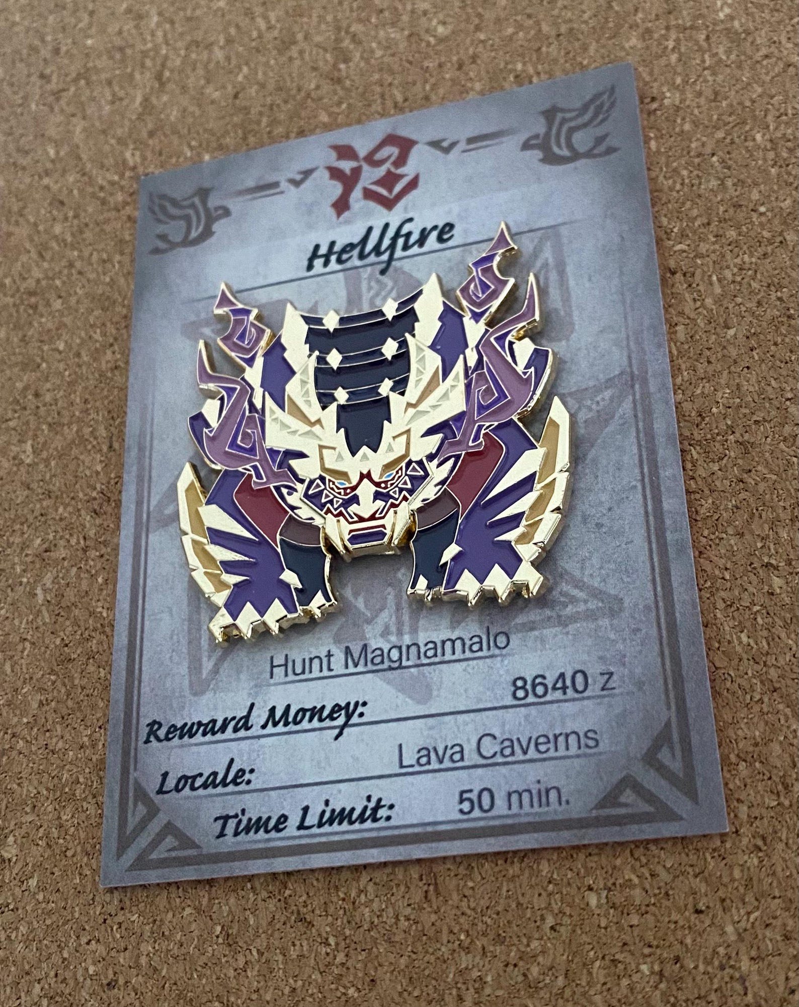 MHR Magnamalo Layered Pin - Etsy