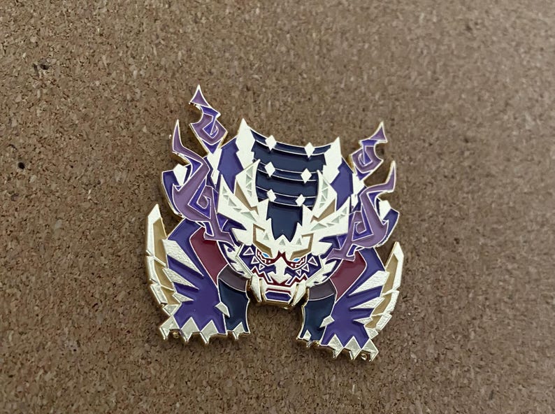 MHR Magnamalo Layered Pin - Etsy