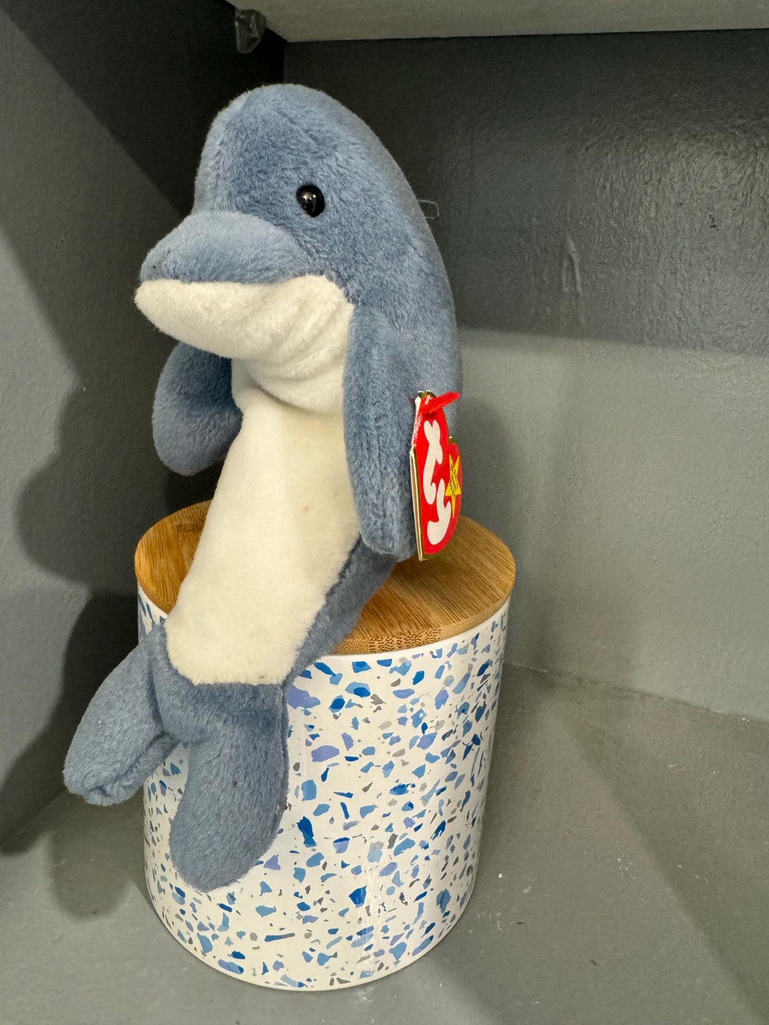 Vintage Echo the Dolphin - Retired Beanie Baby - Etsy