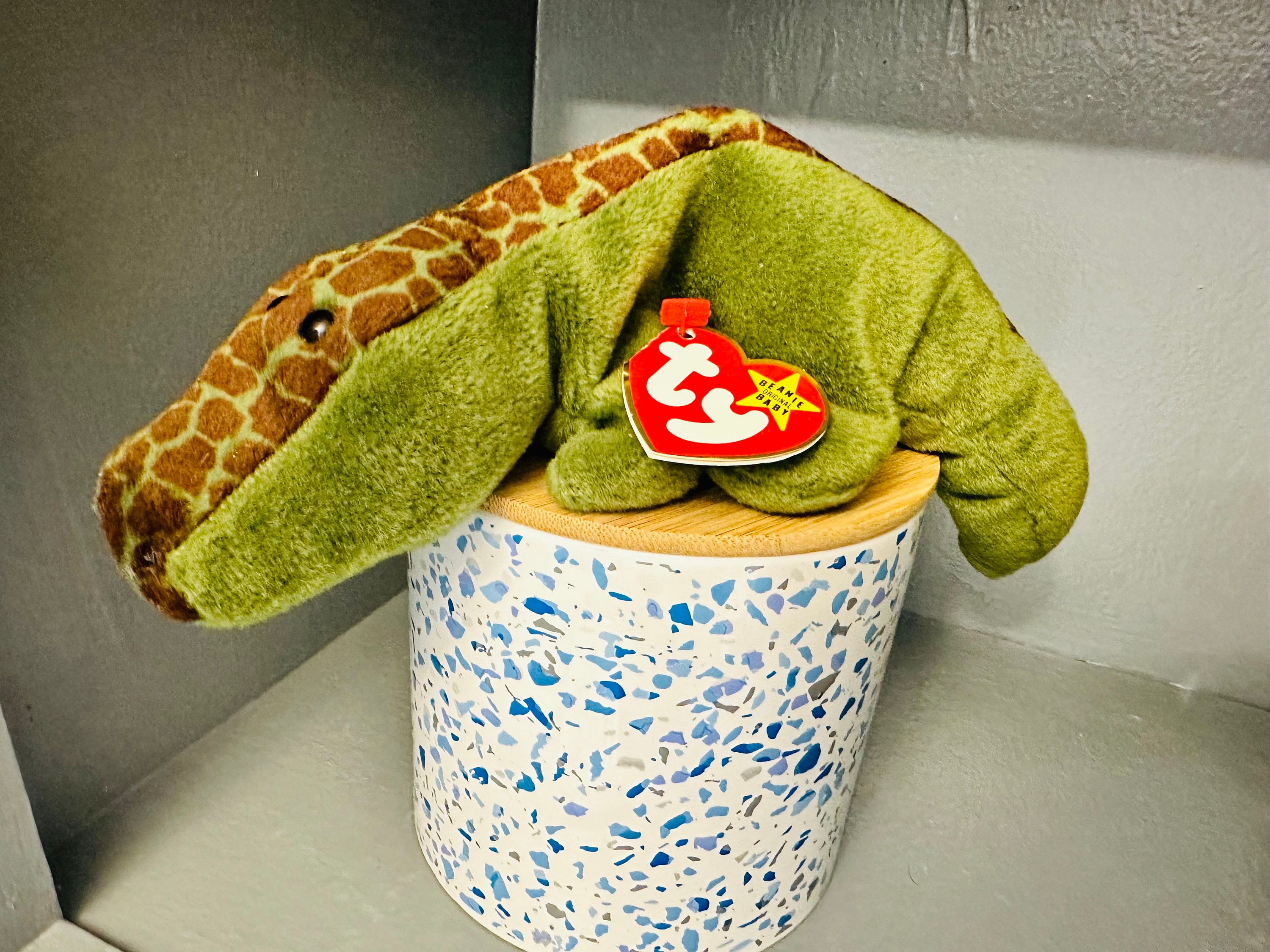 Vintage Ally the Alligator! Green Bean Bag Stuffed Toy Babies 1990's ...