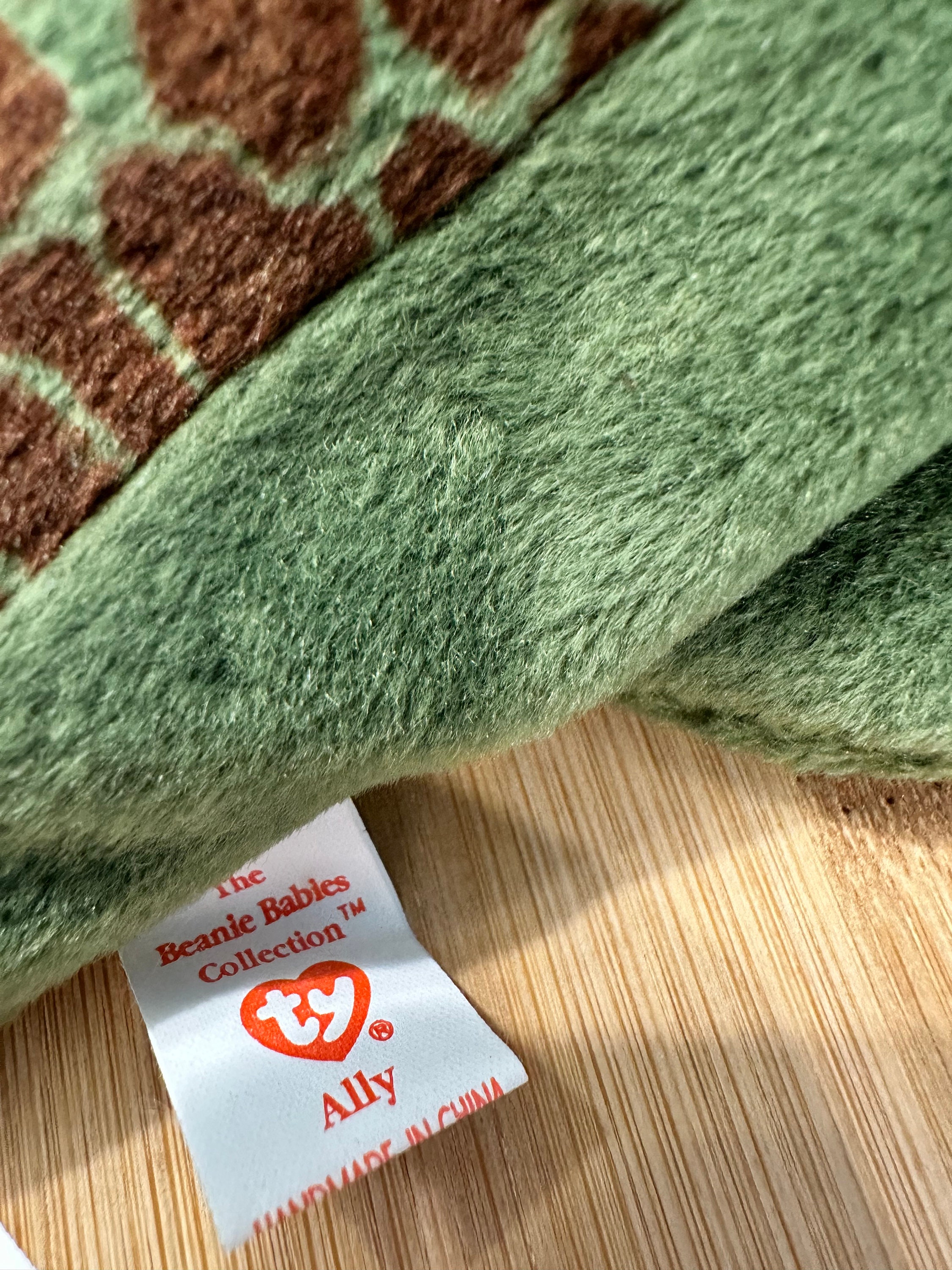 Vintage Ally the Alligator! Green Bean Bag Stuffed Toy Babies 1990's ...