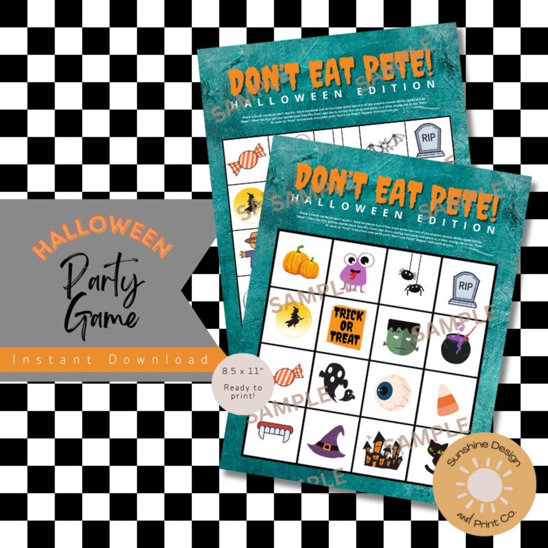 Halloween Don't Eat Pete Game | Instant Download | Printable | Party ...