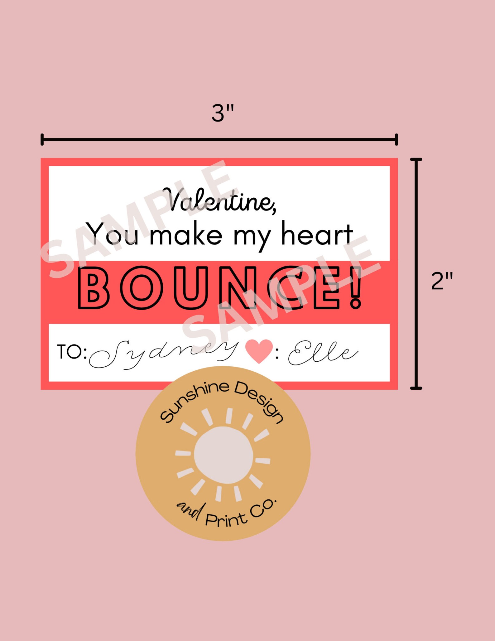Valentine's Day | You Make My Heart Bounce | Bouncy Ball Valentine Tag ...