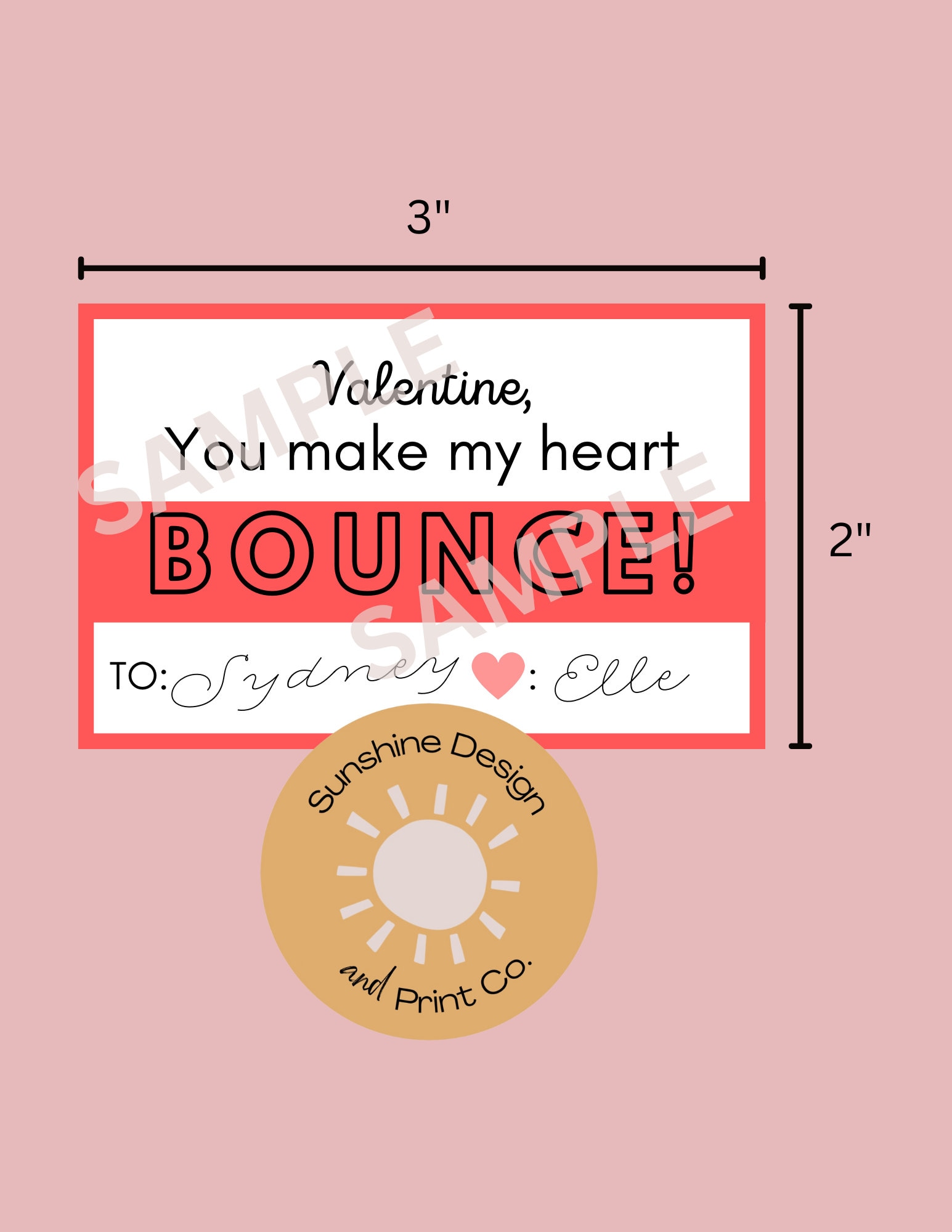 Valentine's Day | You Make My Heart Bounce | Bouncy Ball Valentine Tag ...