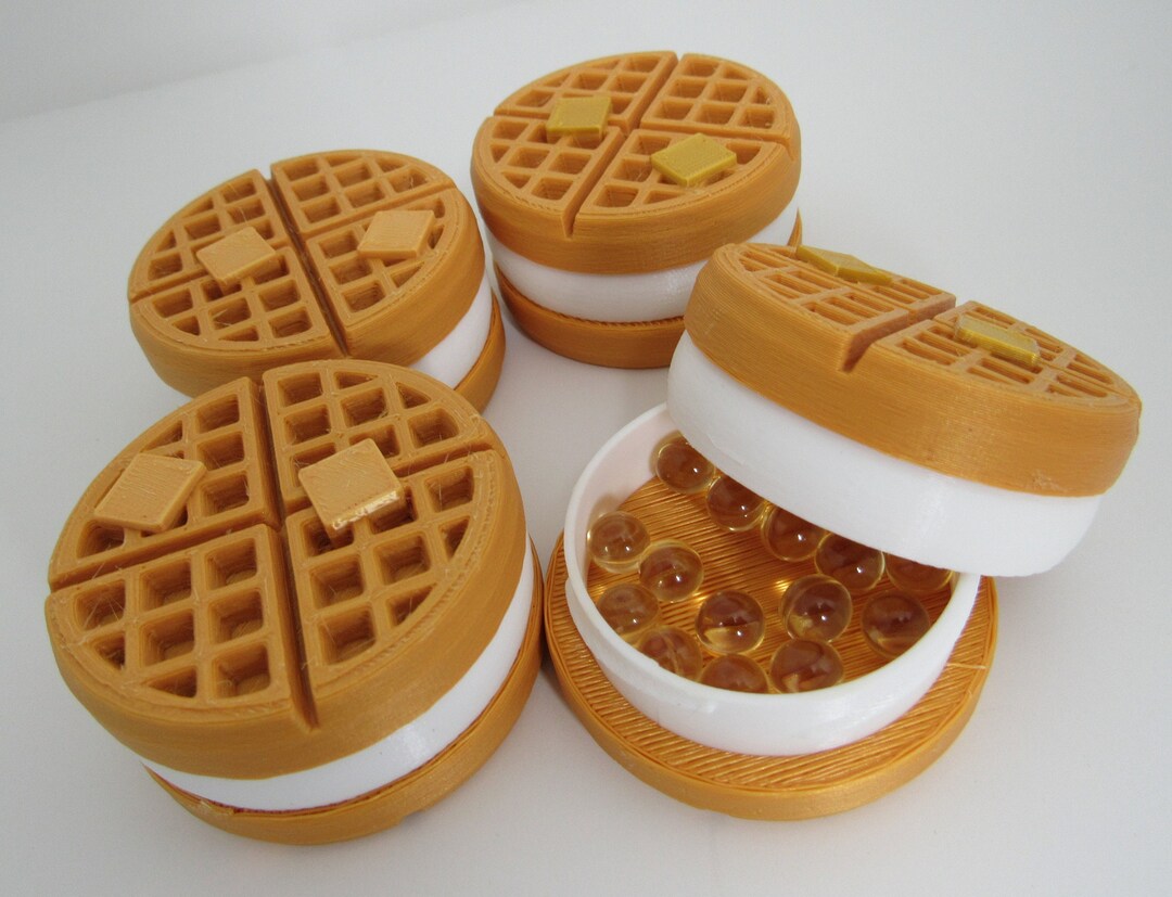 Waffle Pill Container, Pill Case, Jewelry Container - Etsy