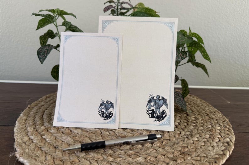 St. Michael Catholic Note Card Convert Gift | Catholic Stationary ...