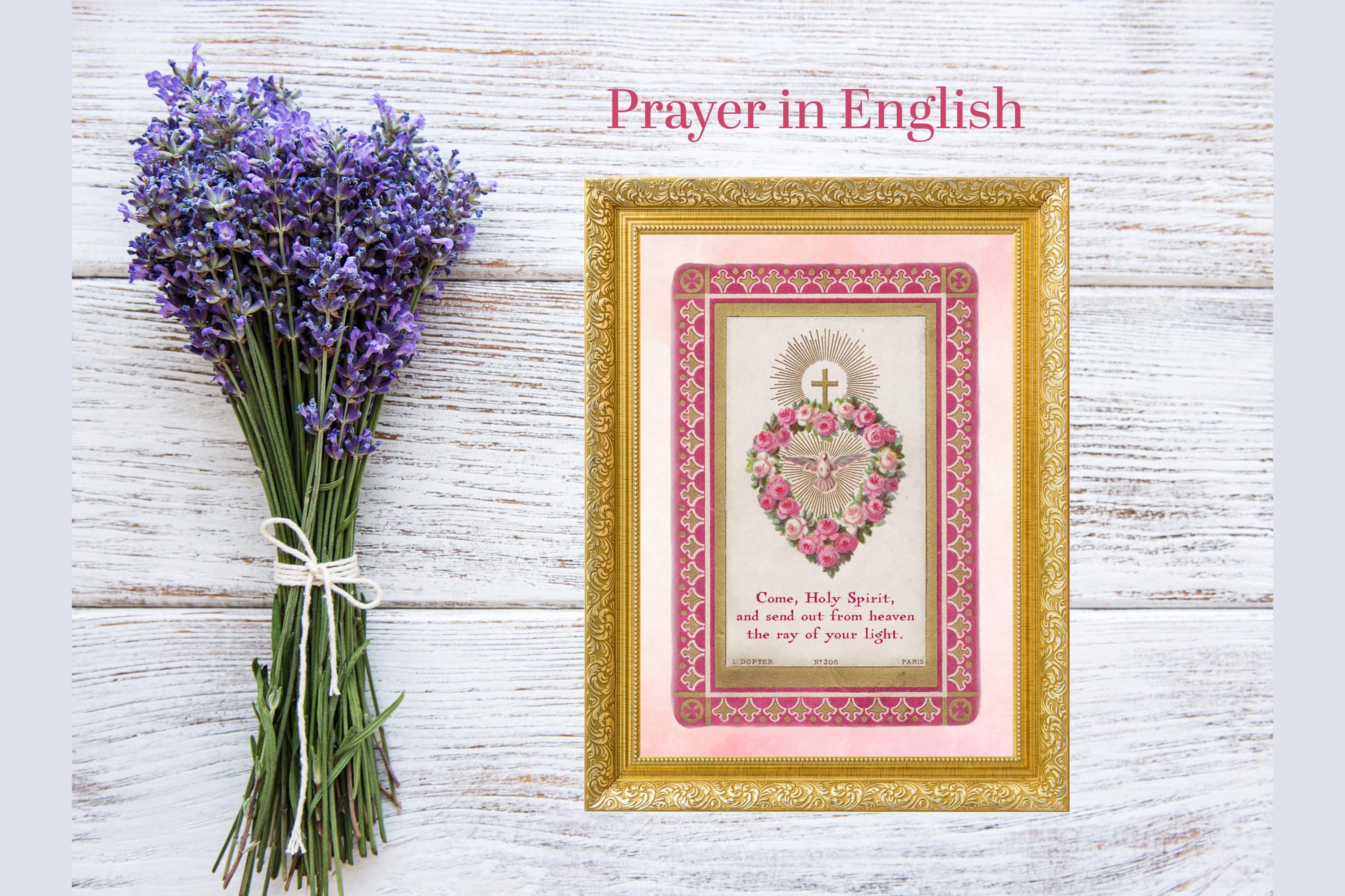 Catholic Princess Holy Spirit Poster | Vintage Pentecost Art Print ...