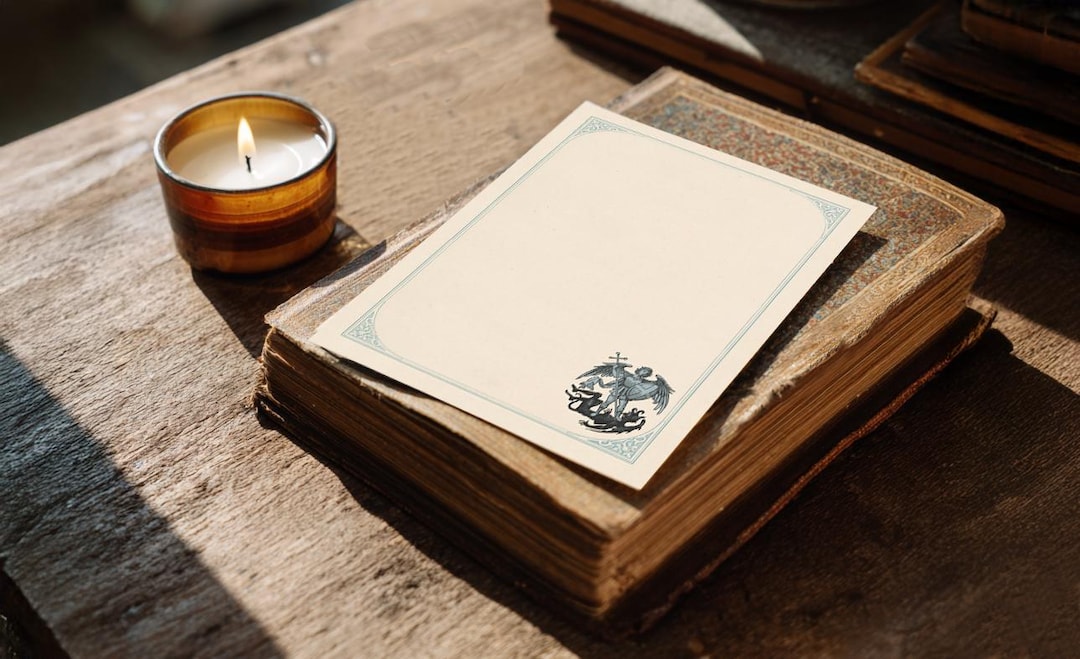 St. Michael Catholic Note Card Convert Gift | Catholic Stationary ...