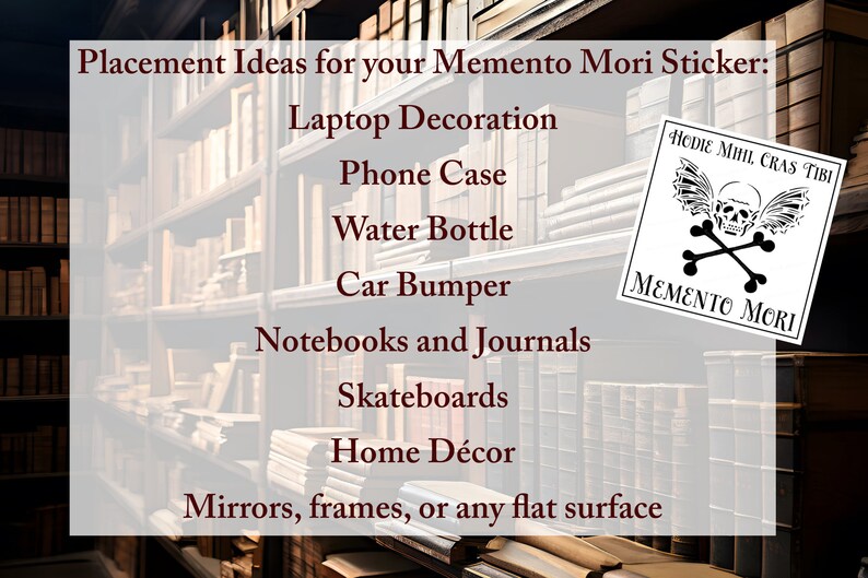 Memento Mori Skull and Crossbones Sticker Catholic Art Sticker Memento ...