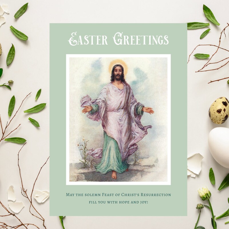 Catholic Easter Greeting Cards - Etsy