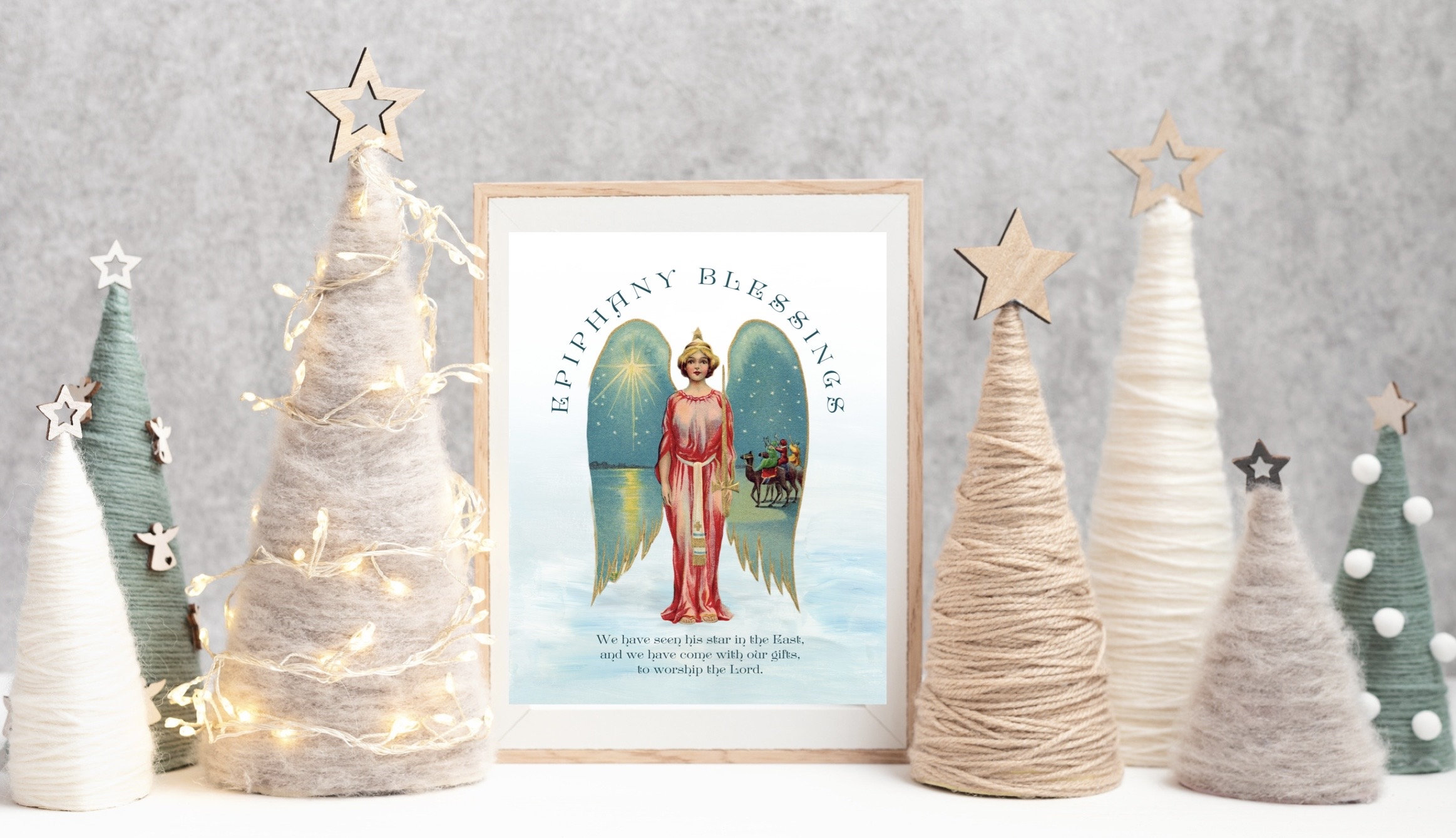 Vintage Christmas Epiphany Mantle Decor Catholic Art Print Epiphany ...