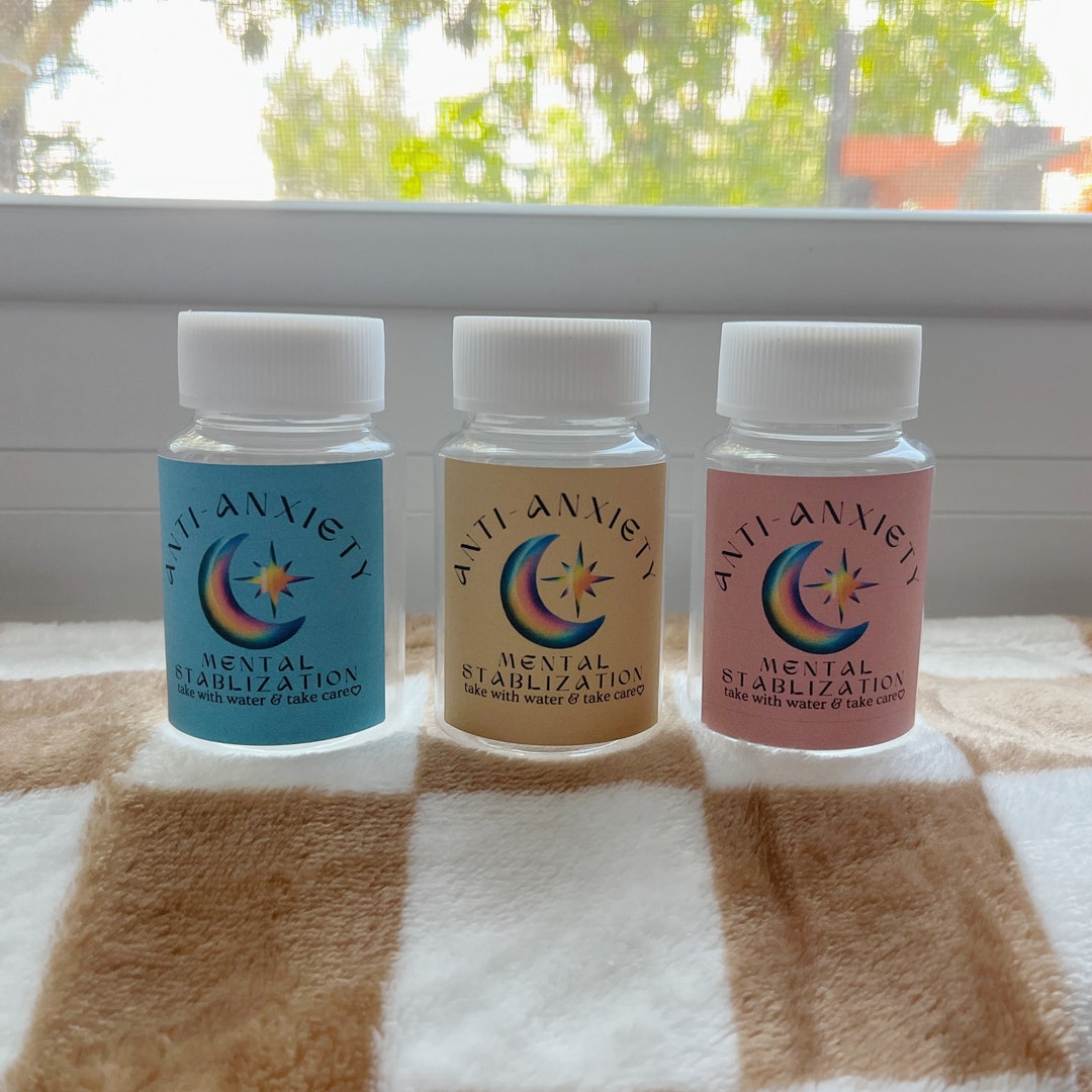 Celestial Pill Bottle for Anti-anxiety Storage 80ml - Etsy