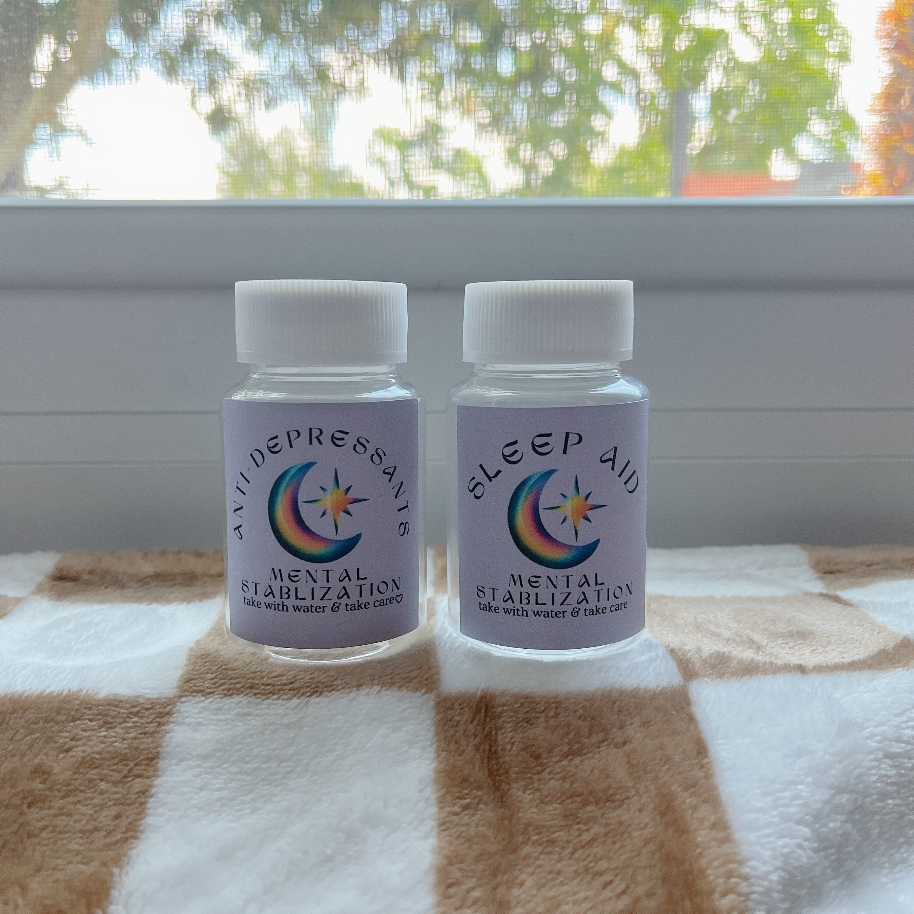 Celestial Pill Bottle for Anti-anxiety Storage 80ml - Etsy