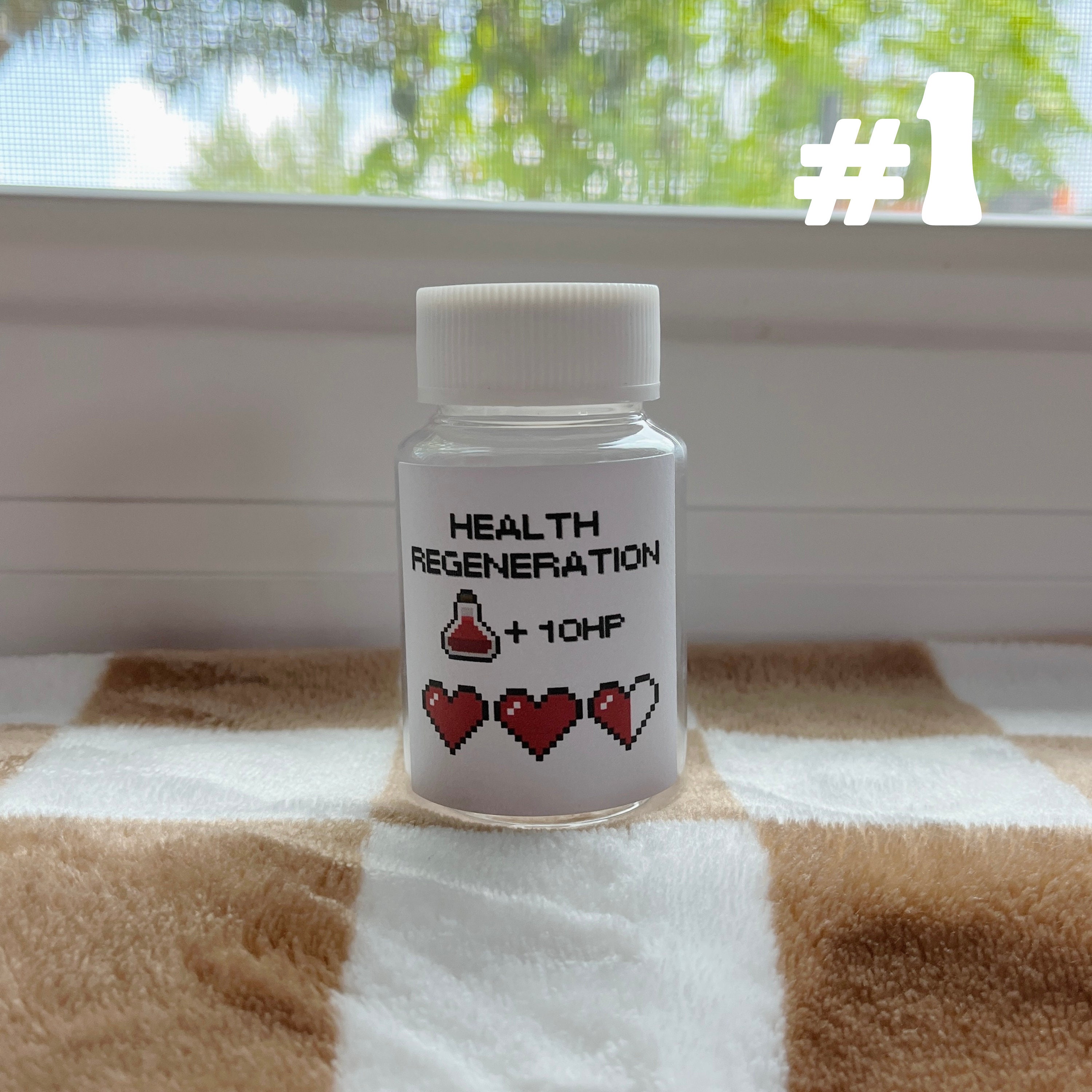 RPG Gaming Inspired Custom Pill Bottles 80 Ml Gaming Gift Medicine ...