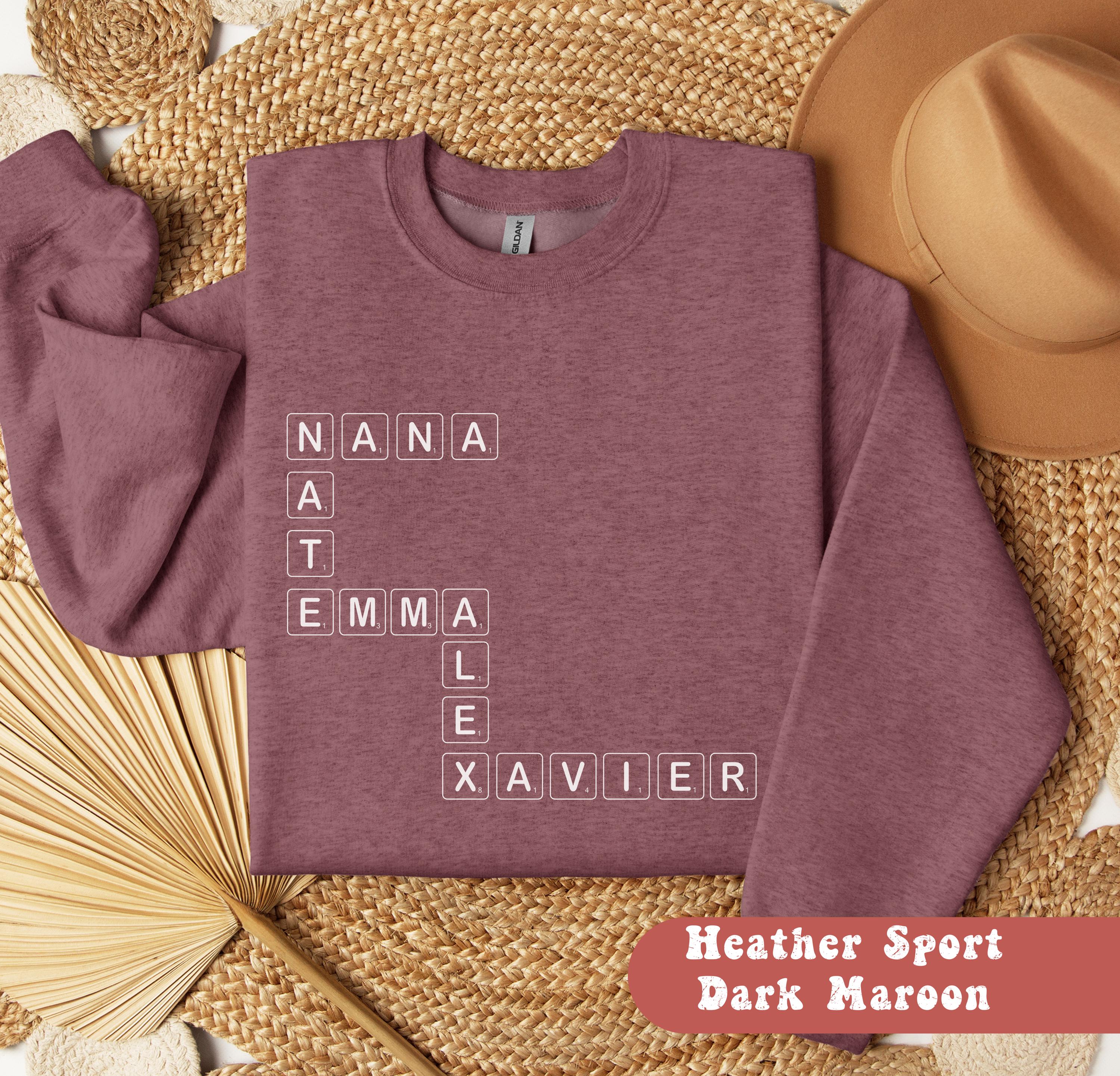 Personalized Scrabble Shirt, Custom Name Sweatshirt, Gift for Mom ...